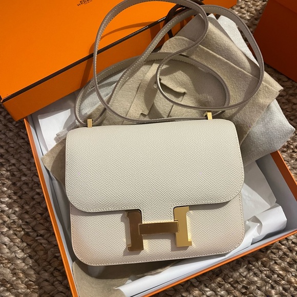 Hermes | Bags | Hermes Mini Constance Craie With Gold Hardware | Poshmark